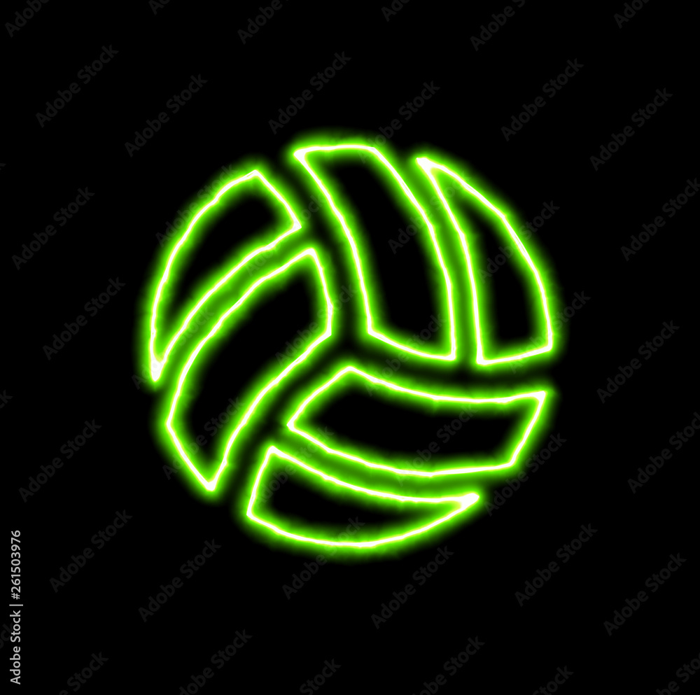 Neon Volleyball Ball