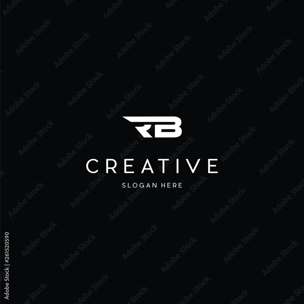 Letter RB Creative Icon Logo Design Template Vector, BR, RB Alphabets Letters Logo Monogram, RB ...