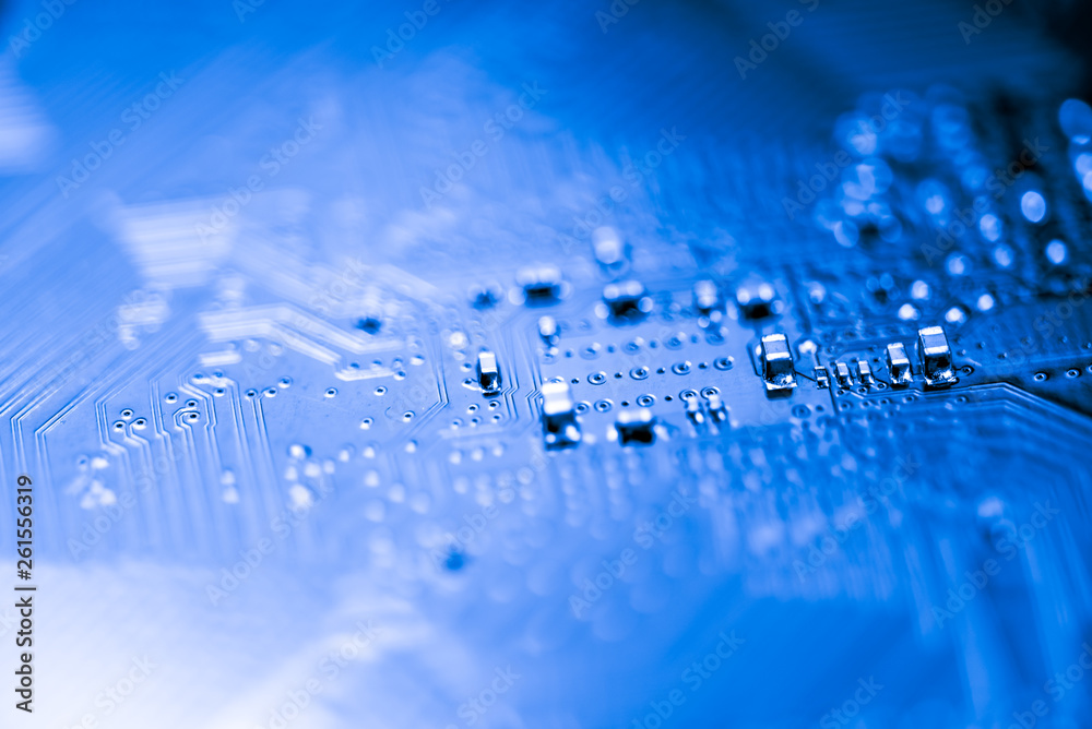 Abstract,close up of Mainboard Electronic computer background. (logic ...