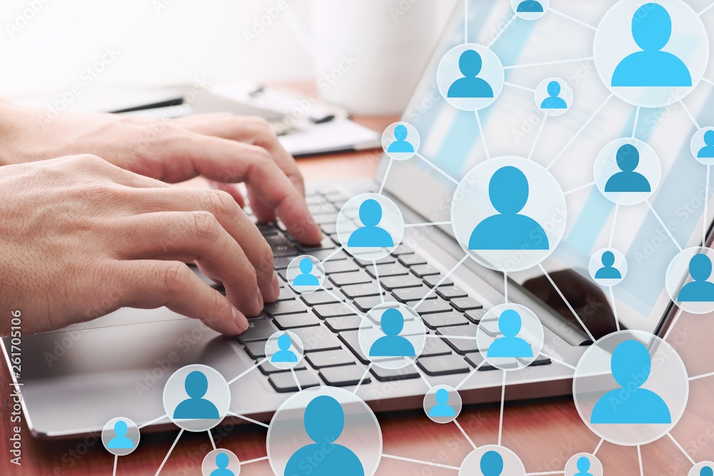 People Sending Email