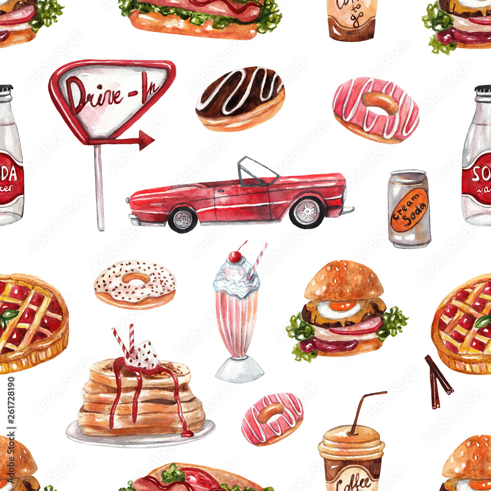 Retro Menu Clip Art