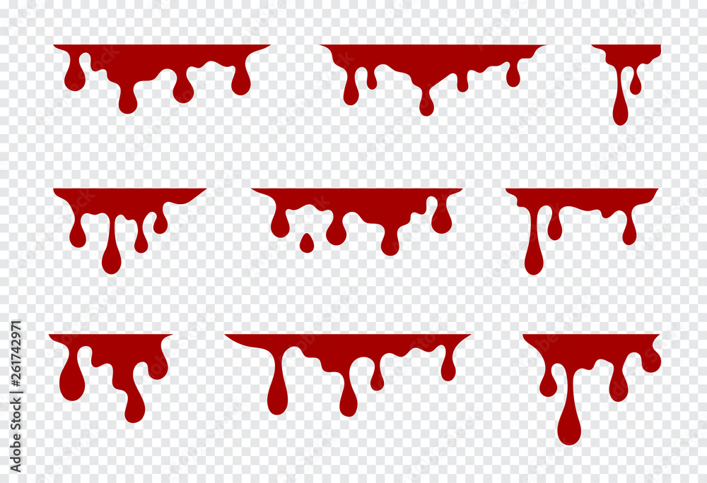 Dripping Paint Set. Liquid Drips. Paint Flows. Stains. Current Drops ...