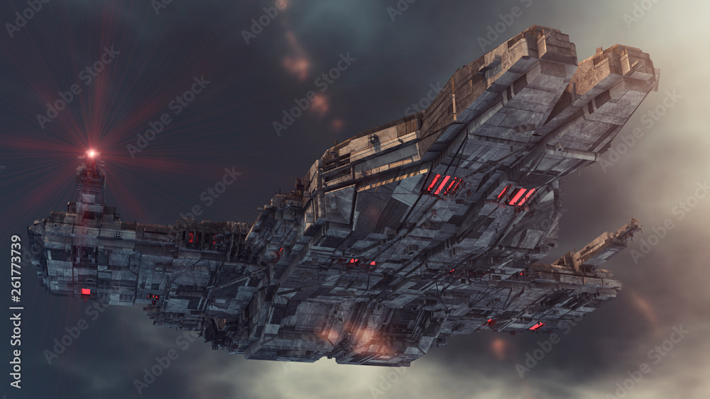 Alien Spaceship Concept Art