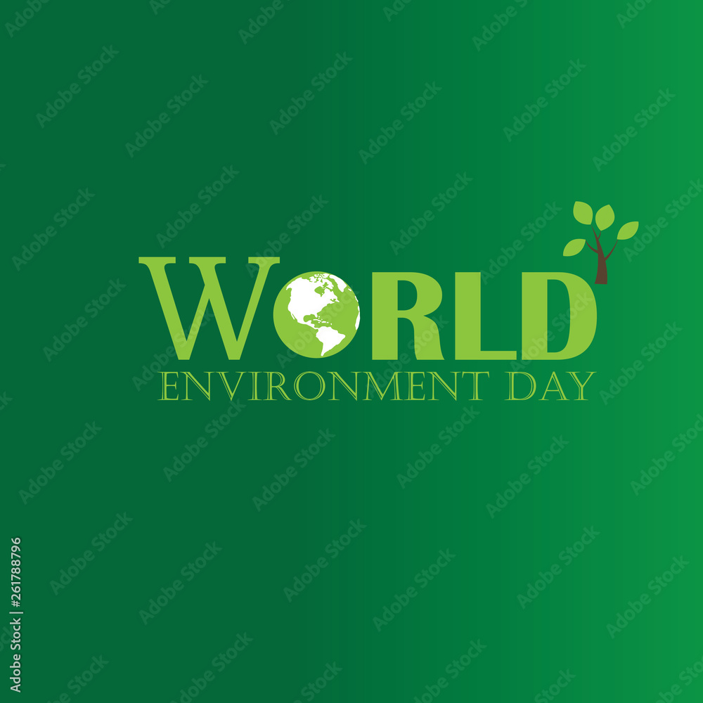 World environment day. World environment day concept. Green Eco Earth ...