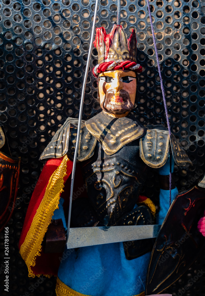 Foto de Portrait of a famous character of the puppets. Created by a ...