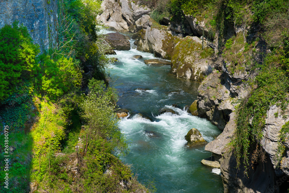 Die Bourne im Vercors / Gorges de la Bourne Stock Photo | Adobe Stock