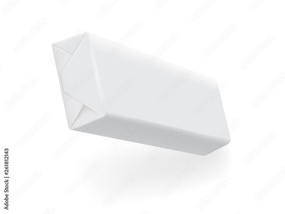 paper packaging on white background mock up Stock Illustration | Adobe ...