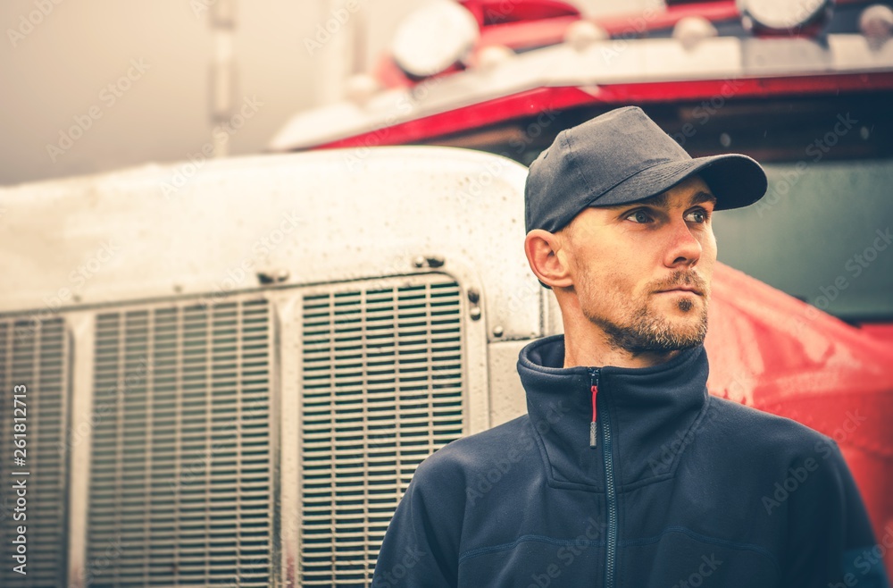 Occupation Semi Truck Driver Stock Photo | Adobe Stock