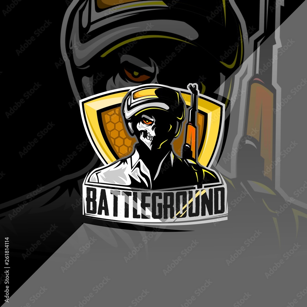 battleground skull Stock Vector | Adobe Stock