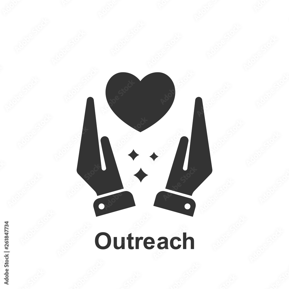 Online marketing, outreach icon. Element of online marketing icon ...