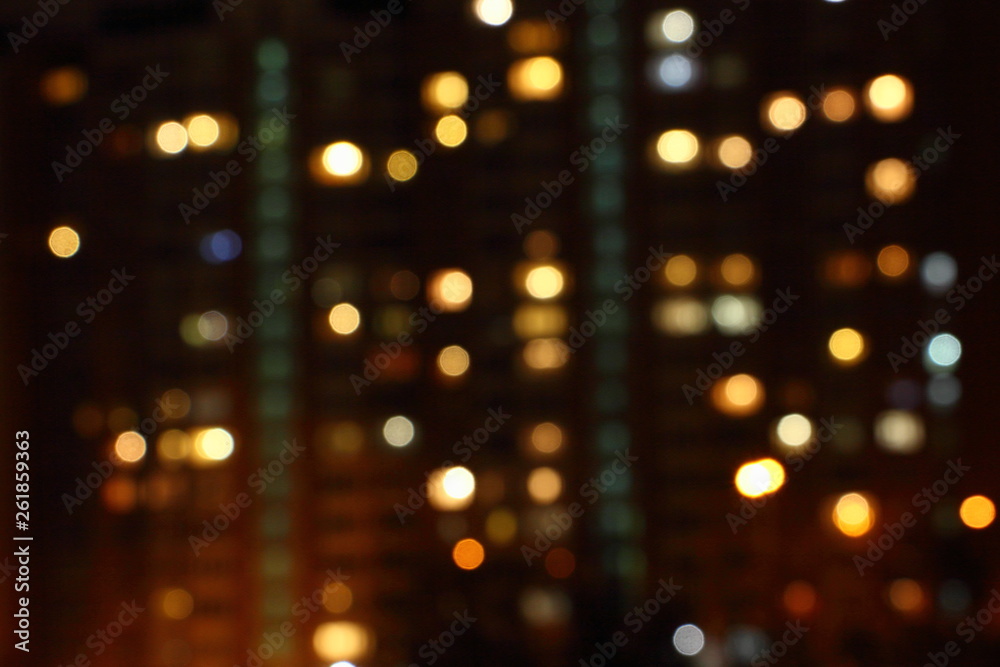 A many blurred lights matrix with two vertical lines in dark - texture ...