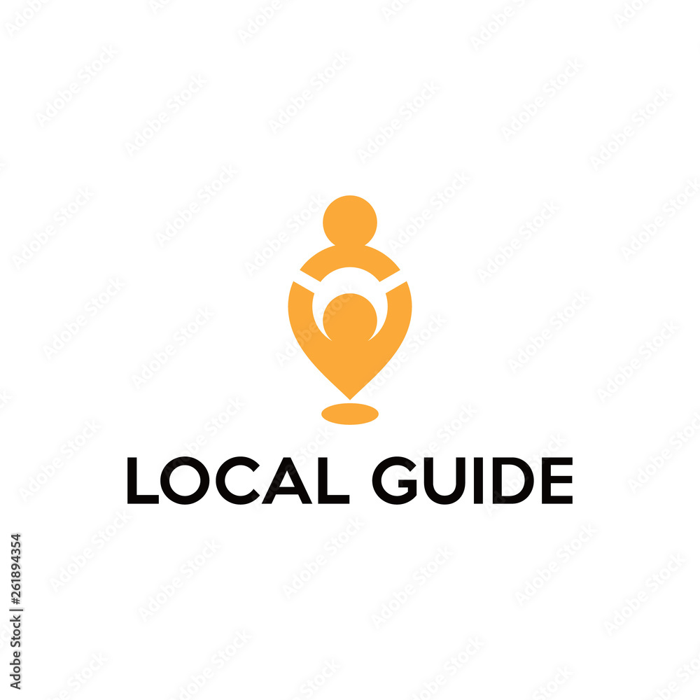 local guide tour & travel logo. map, travel, guide, local, location ...