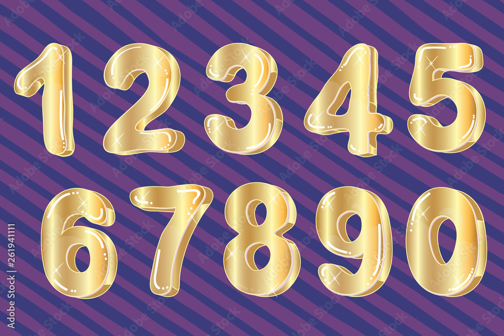 Cool 3d Bubble Numbers