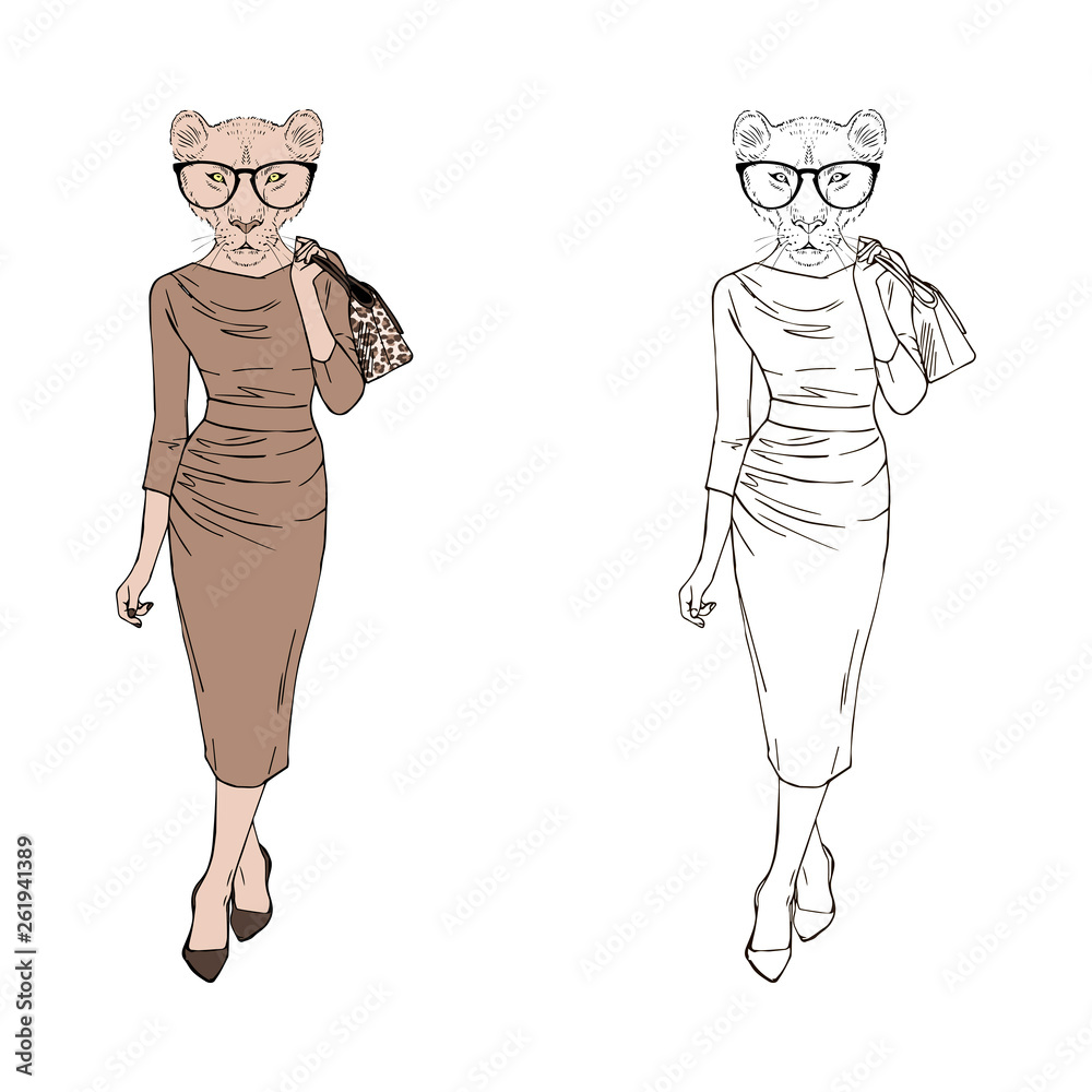 Anthropomorphic Lioness