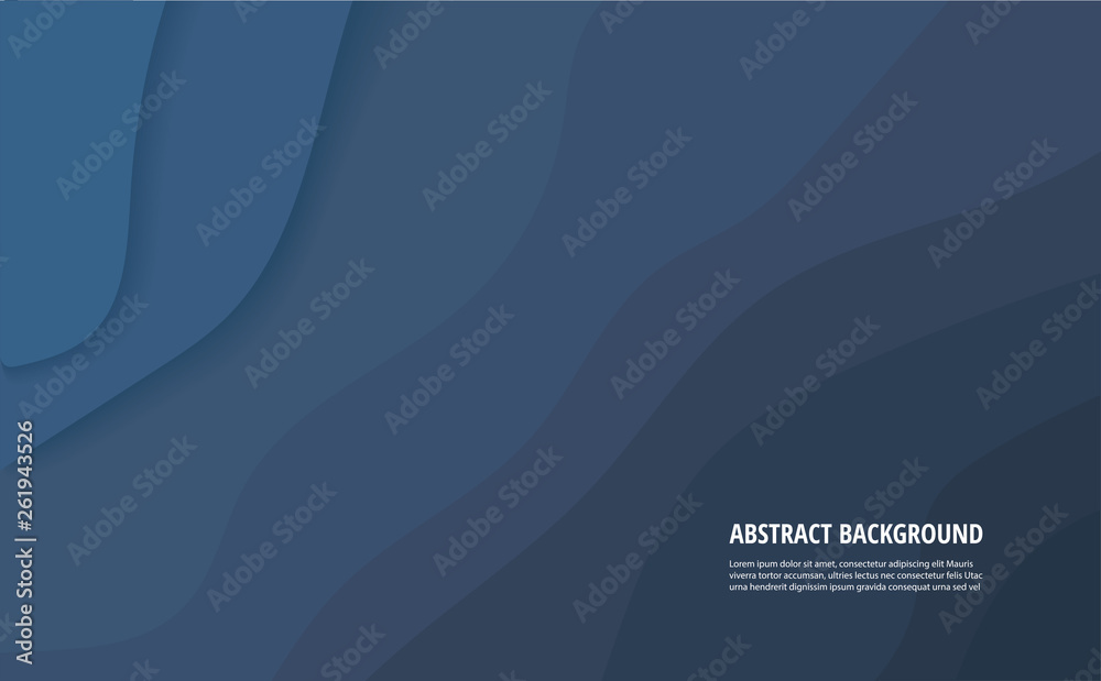 abstract blue wave background and space for write vector eps10 Stock ...