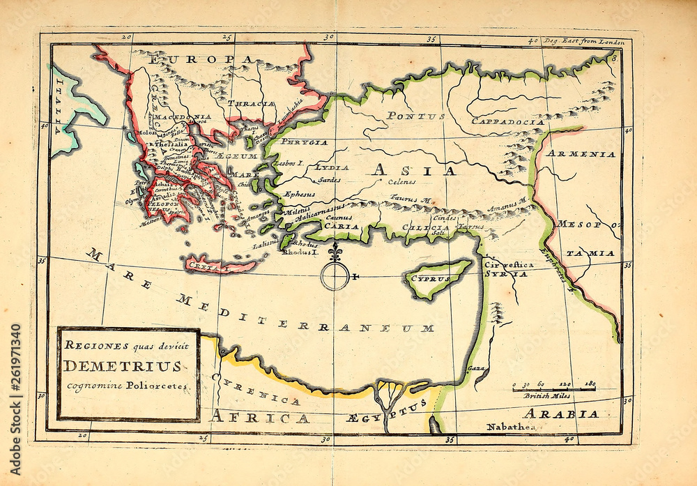 Old map Stock Illustration | Adobe Stock