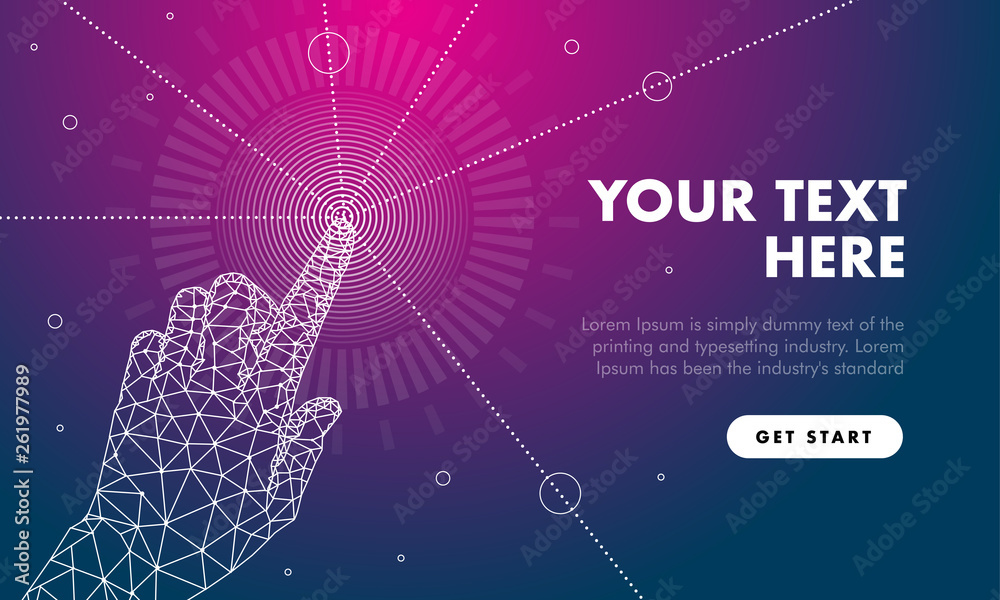 Abstract future realistics shape objects. Innovations blend systems and ...