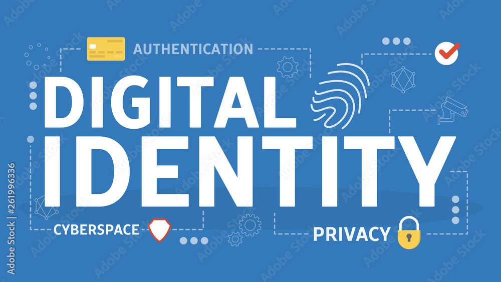 Digital identity concept. Biometric identification and verification ...
