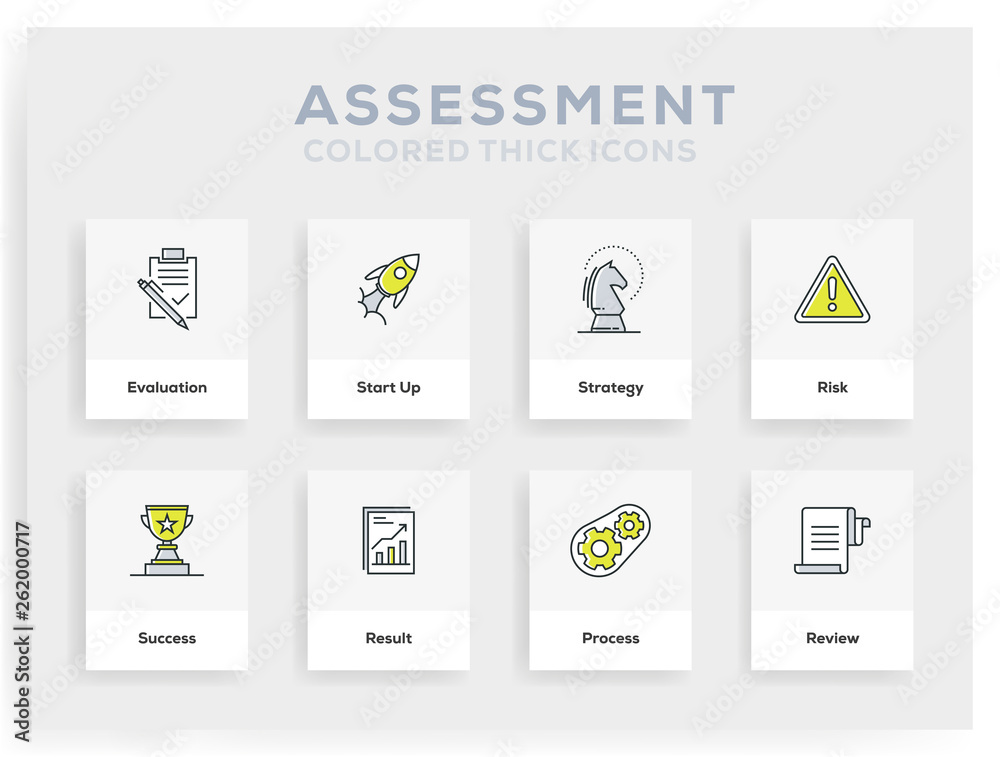 Assessment Icon Design Stock Vector | Adobe Stock