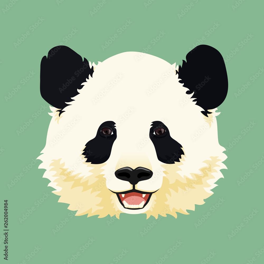 Panda Face Vector