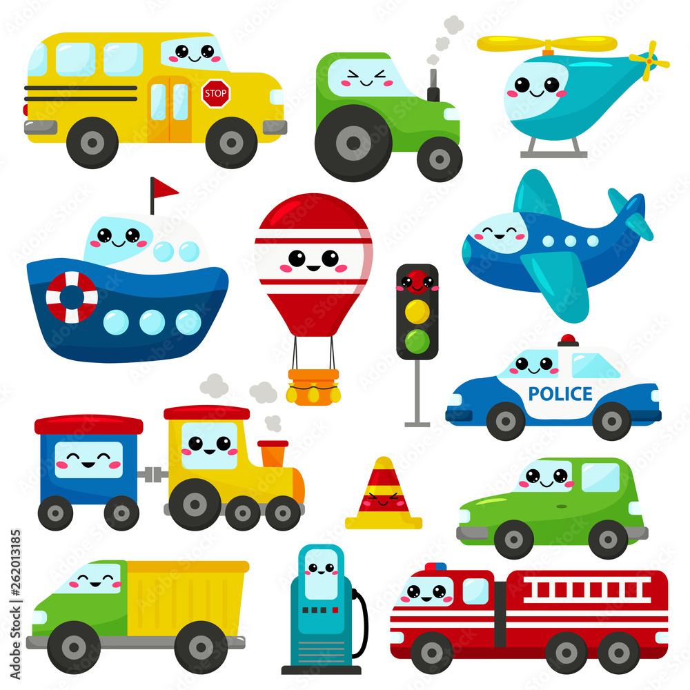 Lights Cute Train Clip Art