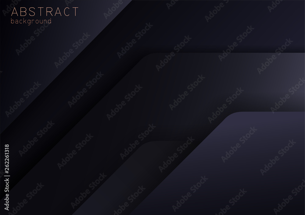 Abstract dark, black background with overlap effect can be used in ...