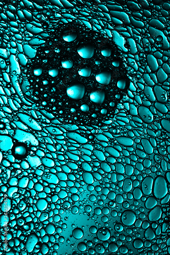 backlit transparent cells under microscope, abstract biology background ...