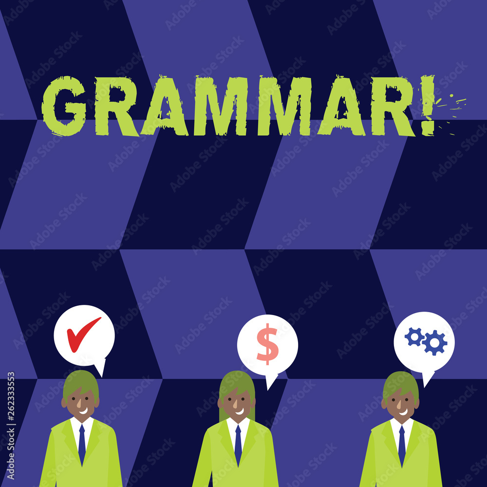 Word writing text Grammar. Business photo showcasing whole system ...