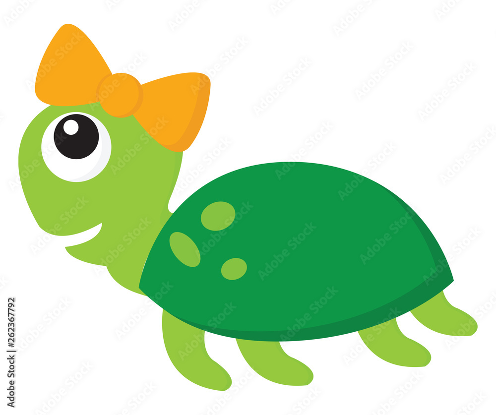 Girl Turtle Clipart