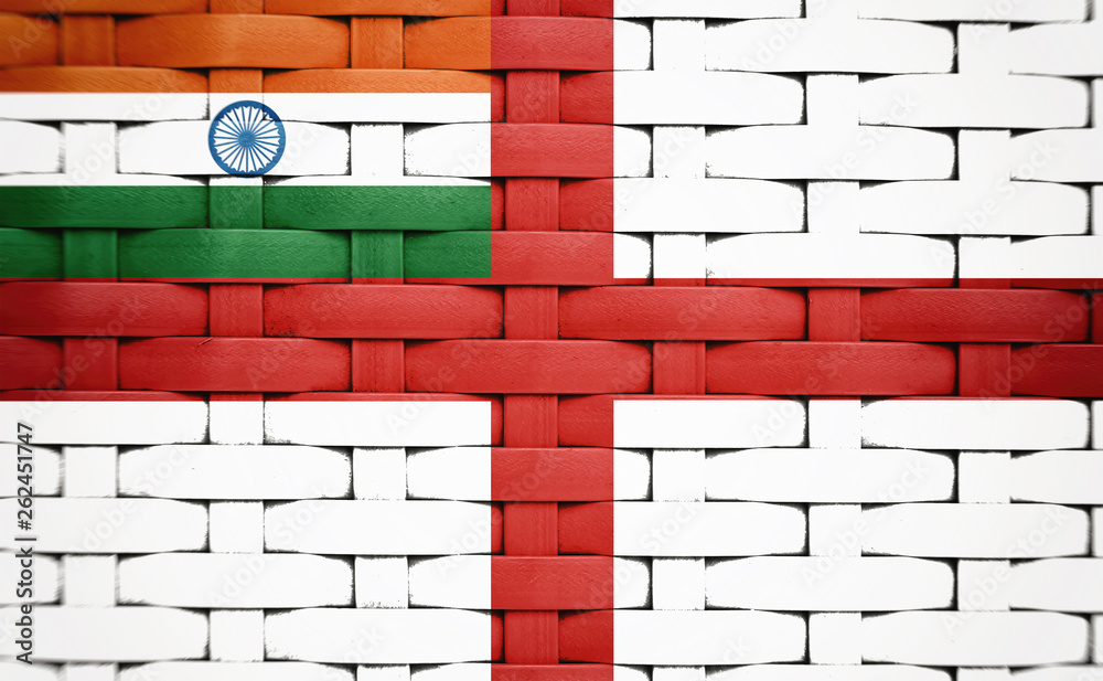 Flag of Indian Naval Ensign, a naval ensign used by ships of the Indian ...