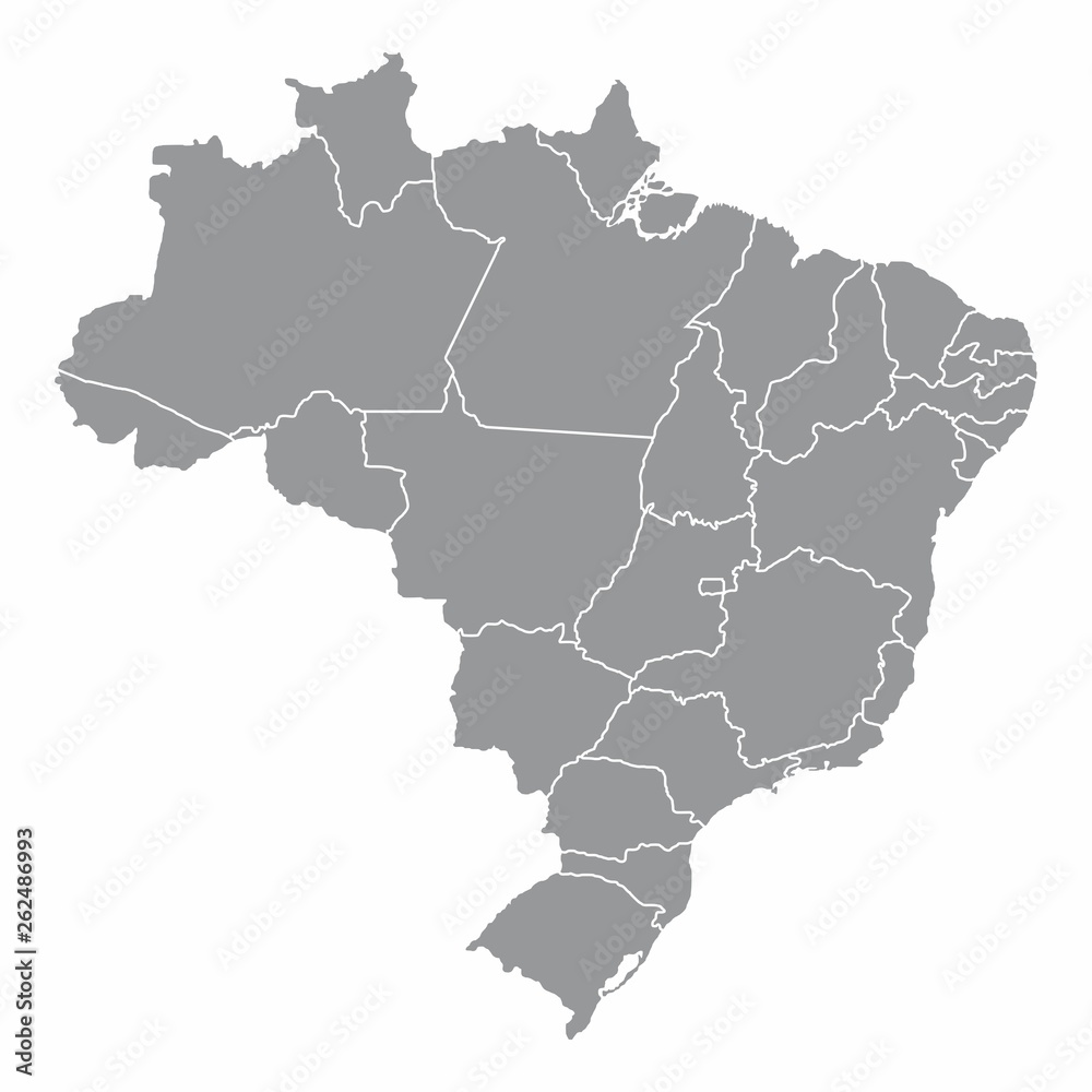 Brazil Map Outline States
