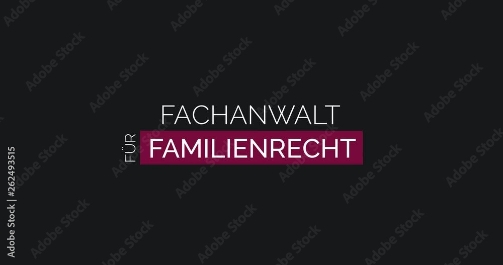 Anwalt für Familienrecht. Moderne Animation, die die Leistungen einer ...