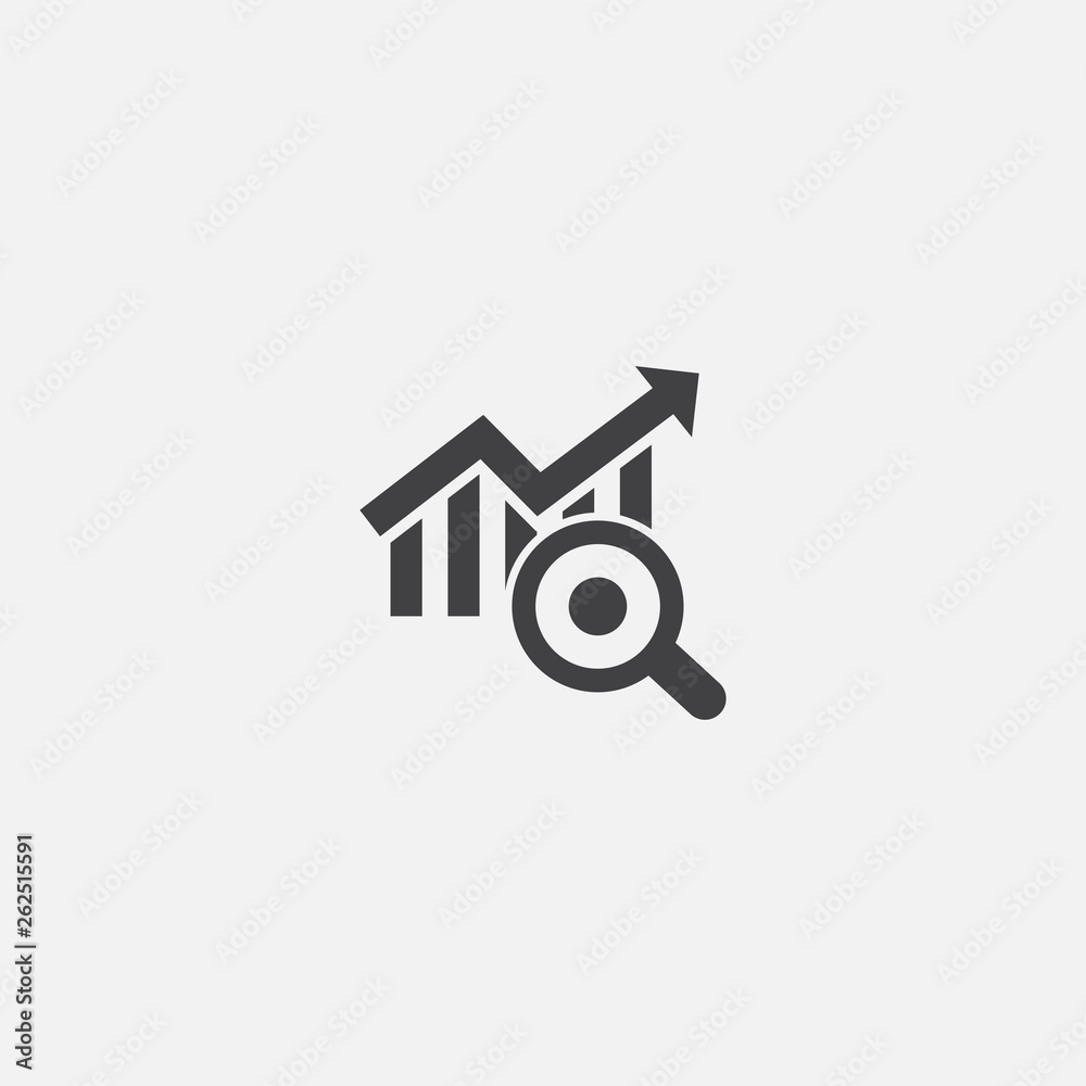 trend analyze base icon. Simple sign illustration. trend analyze symbol ...