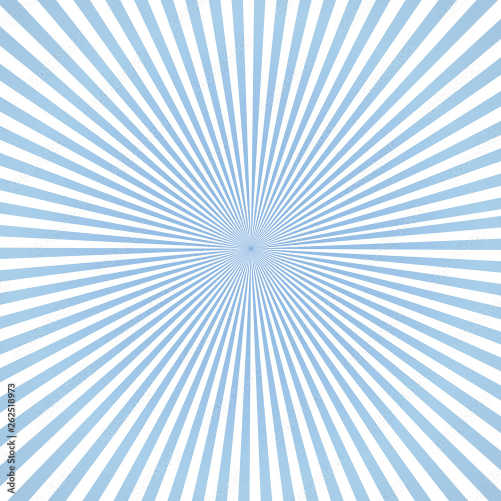 Blue and white sun rays background vector. Sunburst blue background ...