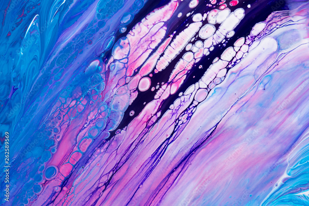 Pink blue color paint Stock Photo | Adobe Stock