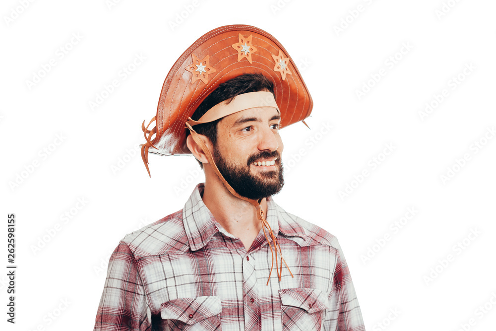 Brazilian man wearing traditional clothes for Festa Junina - June ...