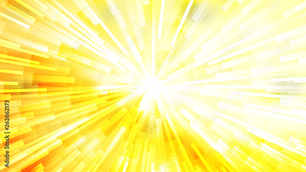 Abstract Yellow and White Radial Lights Background Design Template ...