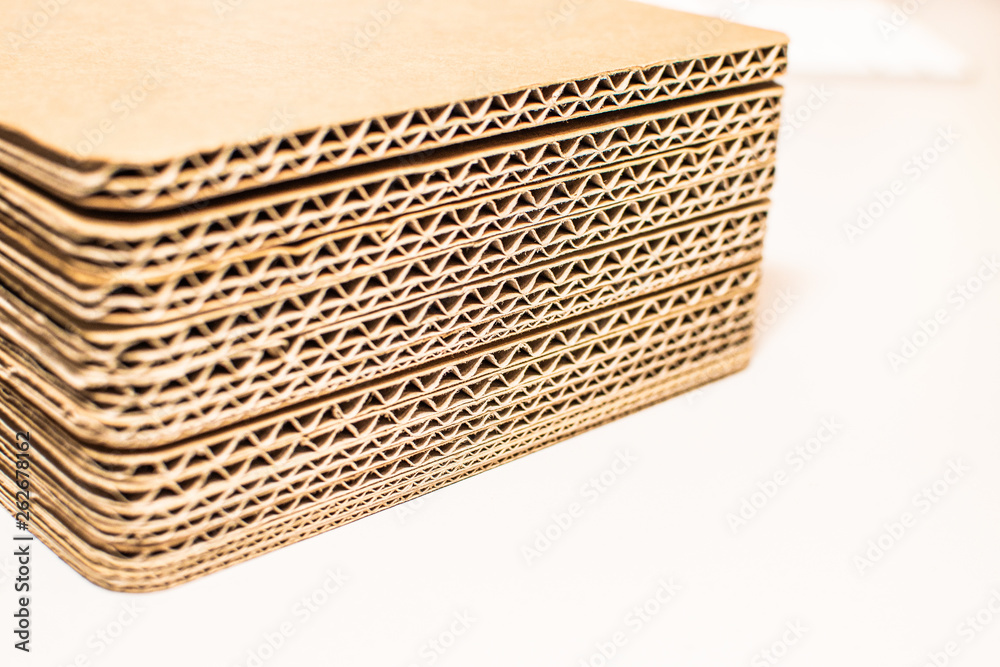 Wellpappe Welle Karton Pappe Muster Stock Photo | Adobe Stock