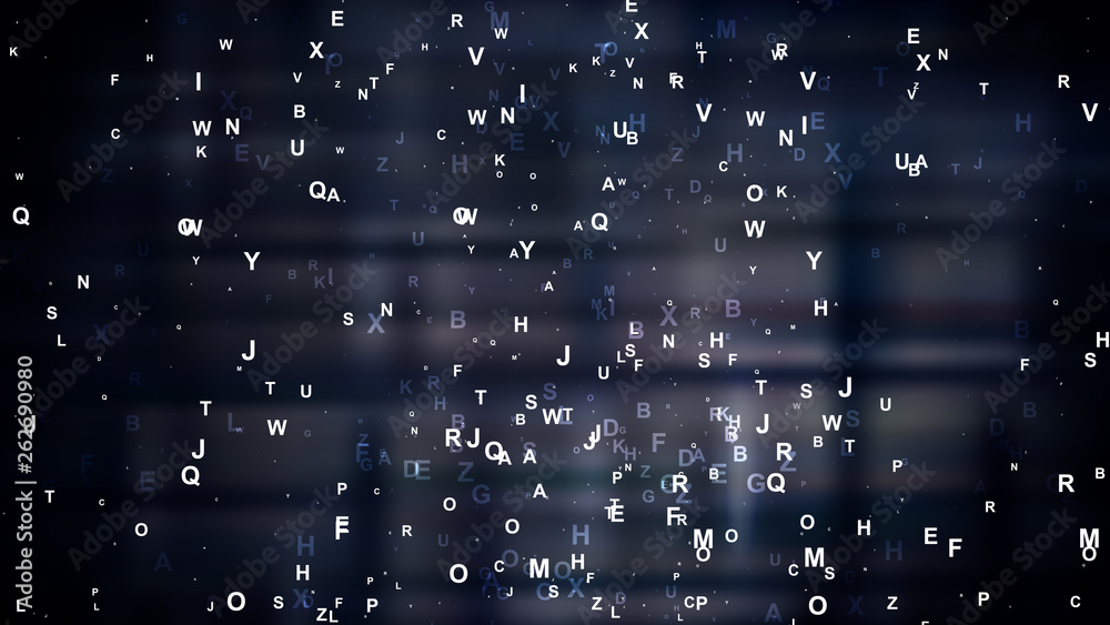 Abstract Black Alphabet Letters Background Vector Image Stock Vector ...