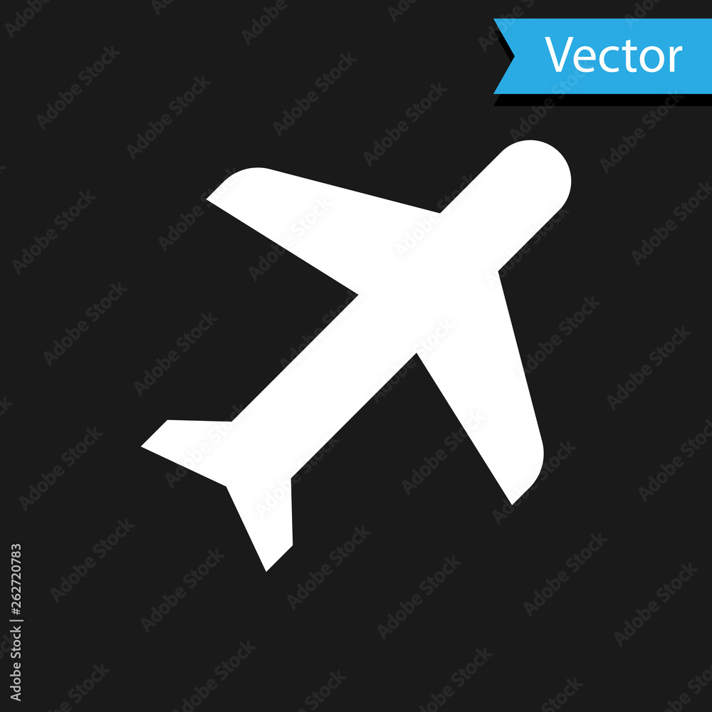 White Plane Icon