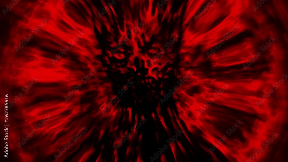 Vidéo Stock Cruel bloody zombie face. Angry devil head. 2D animation ...