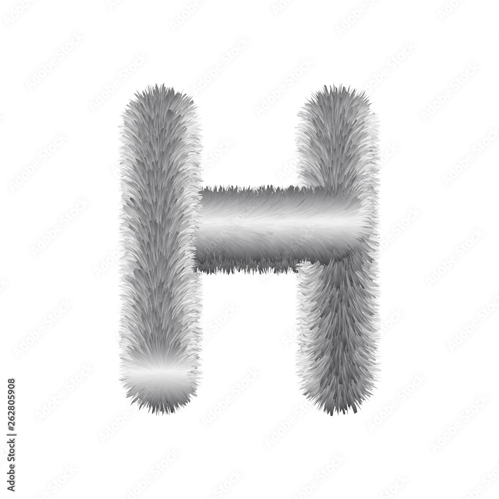 Fluffy Colored Typography 3D Letters Stock Illustration | Adobe Stock