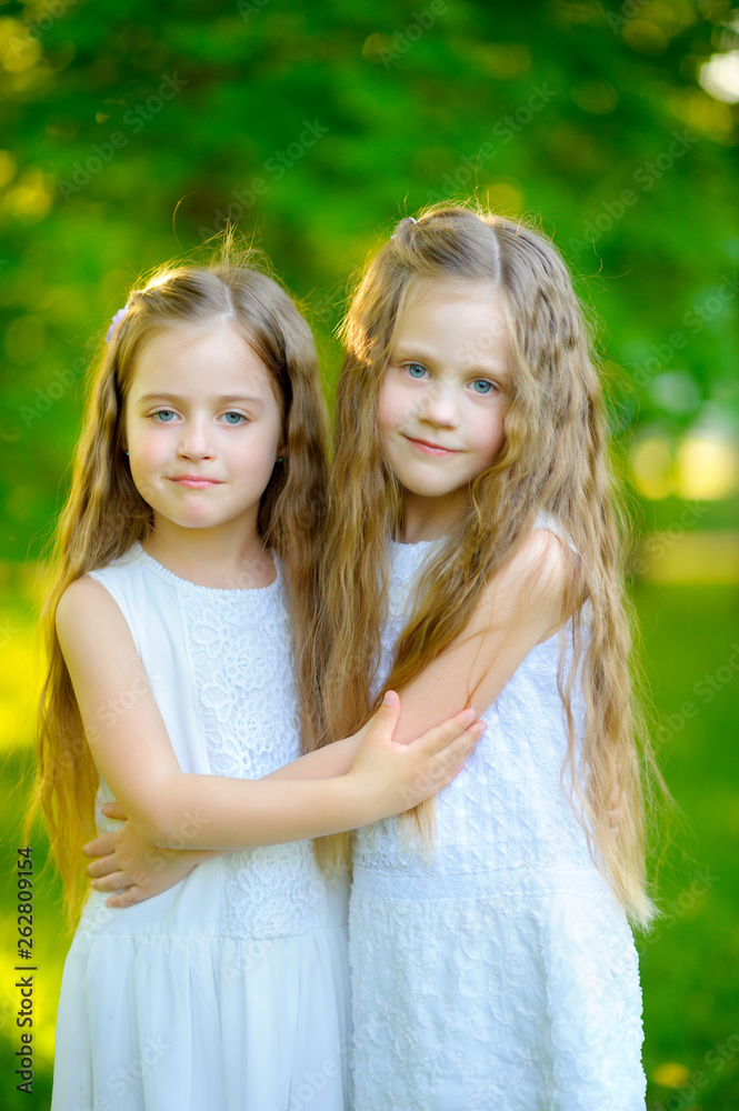 Toddler Twin Girls Portraits