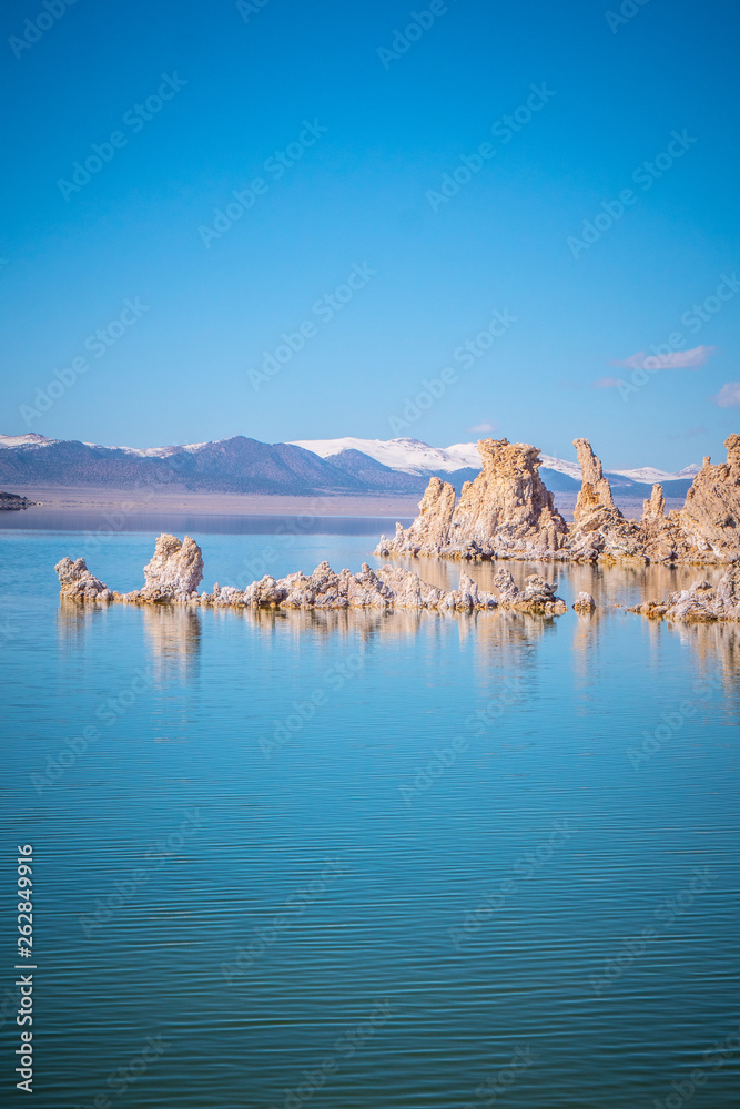 Tufa towers columns of limestone at Mono Lake - travel photography ...