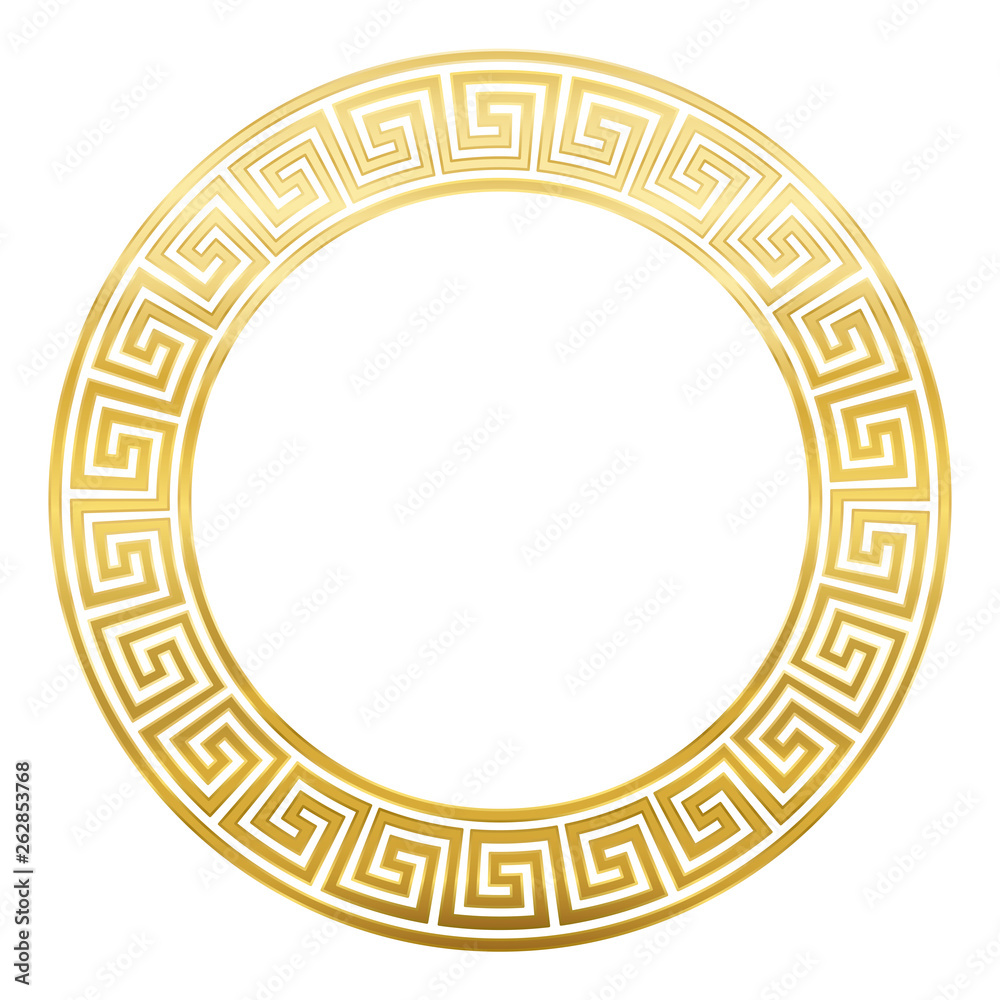 Greek Key Pattern Circle