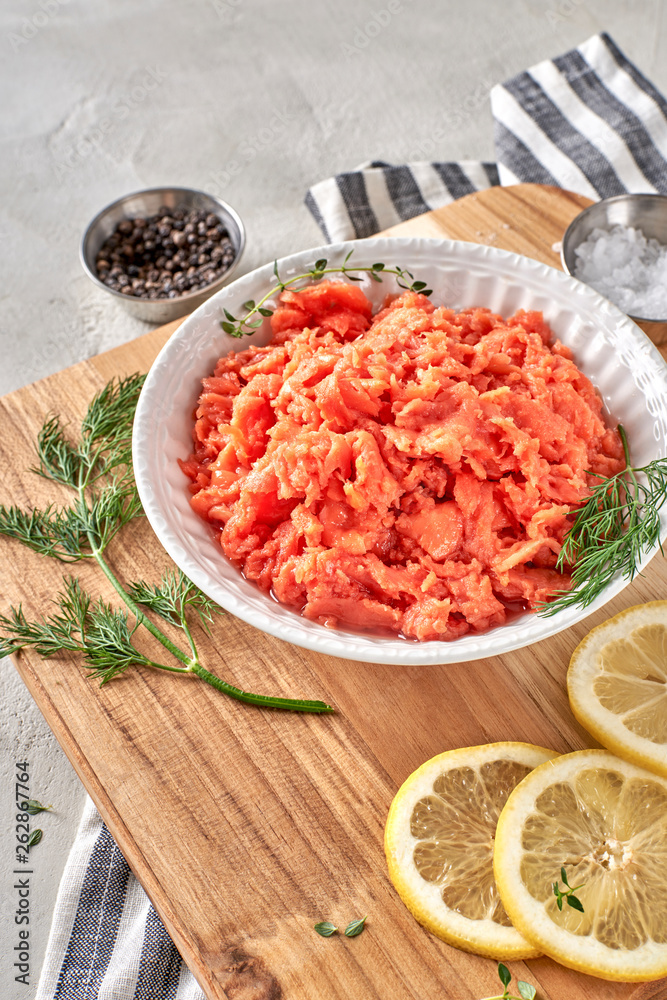 Wild Caught Ground Alaskan Salmon Stock Photo | Adobe Stock