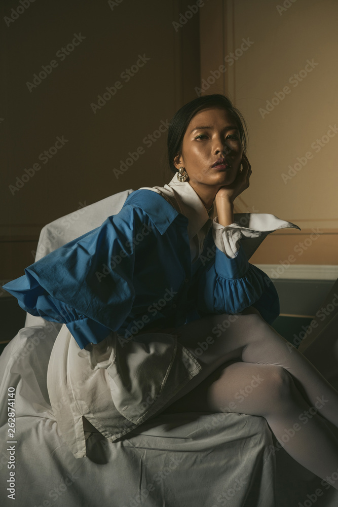 Portrait/fashion of glamorous female/model. Stock Photo | Adobe Stock