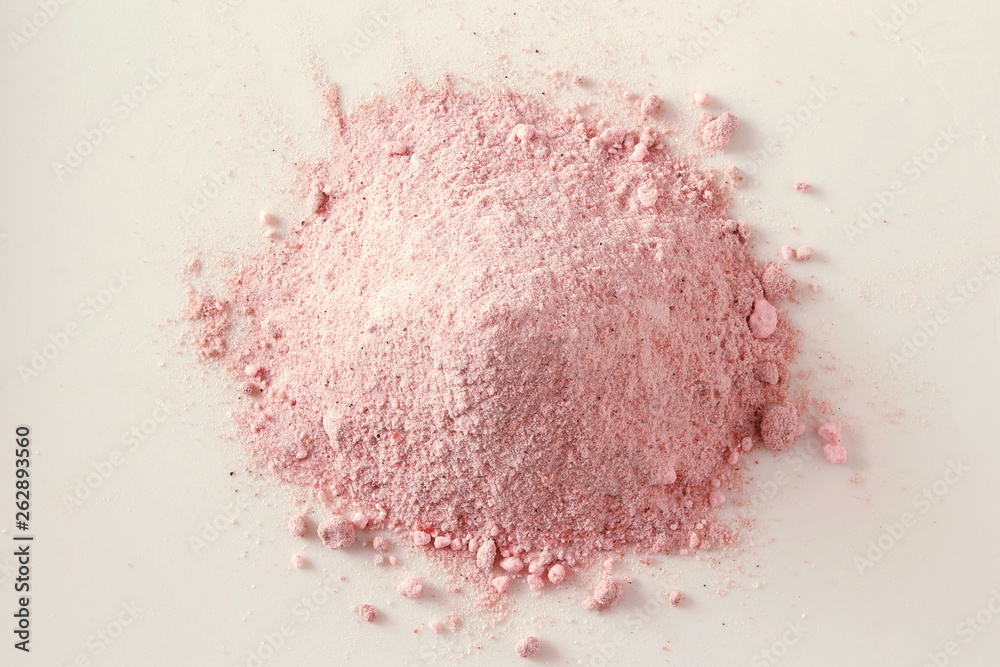 heap of fine natural mineral Himalayan pink rock Salt also known as ...