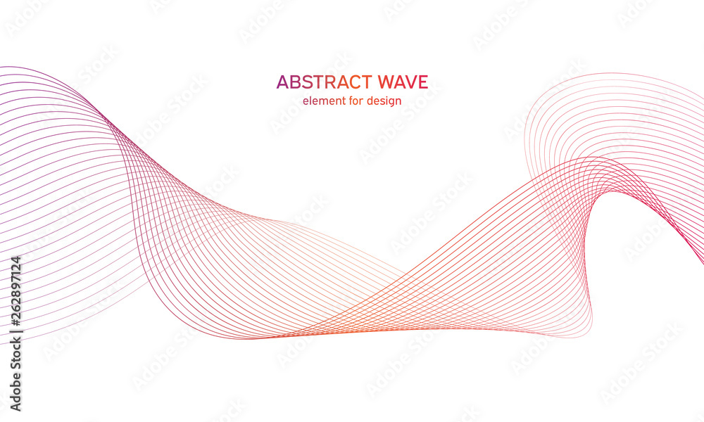 Abstract colorfull wave element for design. Digital frequency track ...