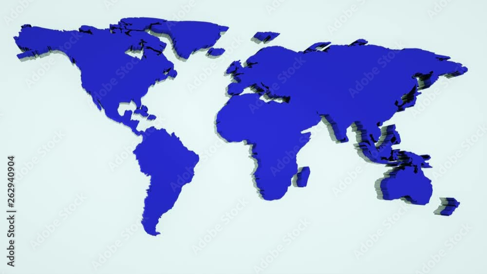 Global world map, 3d flat Earth map are on wall, globe worldmap symbol ...